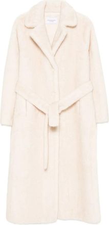 Forte Couture Mantel mit G&uuml;rtel - Nude