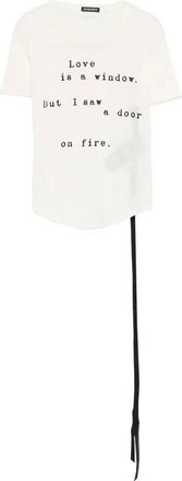 Ann Demeulemeester Femme, Tops, Blanc, Taille: 38 FR T-shirt