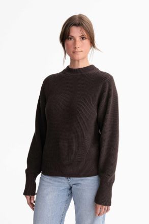 Mela Damen vegan Strickpullover Riya Dunkelbraun