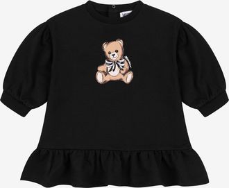 Moschino Moschino - Robe en peluche de coton Teddy Bear - Noir