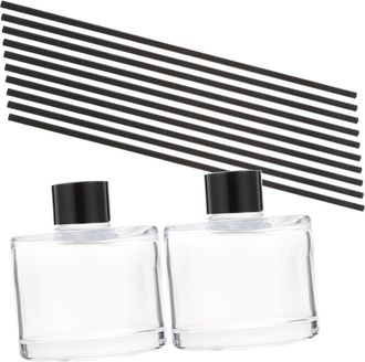 BESPORTBLE 50ml Leere Glas Diffusorflasche Transparent Quadratisch Nachf&uuml;llbar Robustes Klarglas Aromatherapie Parf&uuml;mflakon f&uuml;r Zuhause und Selbstgemacht