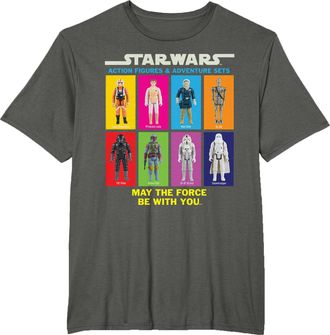 Star Wars Action Figures May The Force Be With You T-Shirt