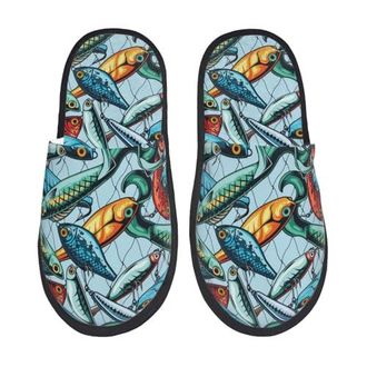 Generic Pantoufles En Coton App&acirc;ts De P&ecirc;che Color&eacute;s Cool Doux Slippers Lavables Chaussons Maison Pour H&ocirc;tel Homme Int&eacute;rieur M