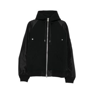 sacai Herren, Sweatshirts & Hoodies, Schwarzk, MGr&ouml;&szlig;e