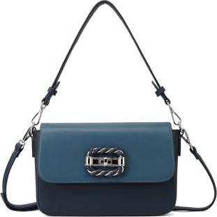 Queen Helena Sac à main élégant pour femme avec bandoulière amovible M1074, bleu