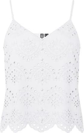 Pieces Strap Top Haut à Bretelles Pcvilde Noos, Blanc éclatant, XS Femmes