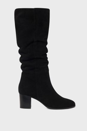 Gerard Darel Bottes en cuir velours - TINA - Noir