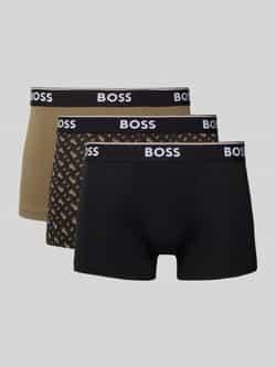 HUGO BOSS Trunks aus Baumwoll-Mix im 3er-Pack