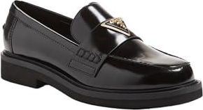 Guess Sandales plates Fabulon pour femme, noir 001, pointure 38