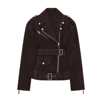 Iro Veste Biker en Daim Faithfull - Femme - Vestes - Brun - Taille: 40 FR