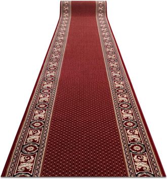 RugsX L&auml;ufer Wolle NAIN Ornament 7500 51046 rotwein / beige 80cm red 80x400 cm