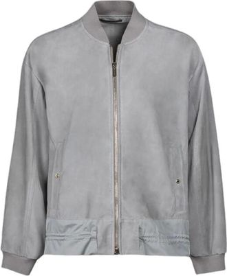 Moorer Femme, Vestes, Bleu, Taille: 38 FR Silea Bomber