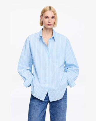 Arket Baumwollhemd -Blau