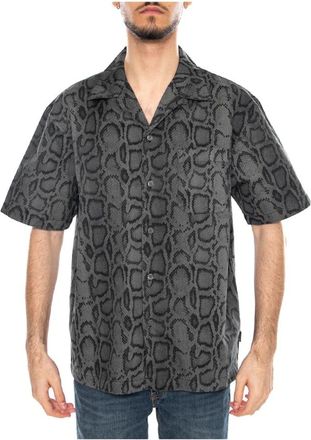 Carhartt Work in Progress Homme, Chemises, Noir, Taille: L S/S Snake Camo Shirt