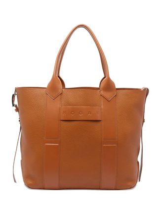 Hogan sac cabas médium en cuir - Marron