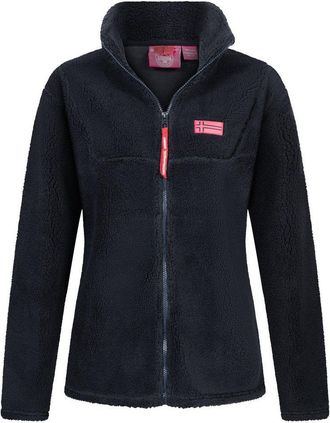 Geographical Norway Fleecejacke Damen Teddy Fleece Jacke Herbst Winter Jacke Sweater Übergangsjacke