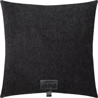 Zoeppritz Zoeppritz Soft-Fleece-Kissenbezug mit unverwechselbarem Cashmere Handfeel, Farbe: 960 Anthracite Mel., pflegeleicht, Allergiker geeignet, Maße: 50 x 5