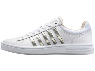 K-Swiss Damen Court Winston Sneaker, White/Champagne, 37 EU