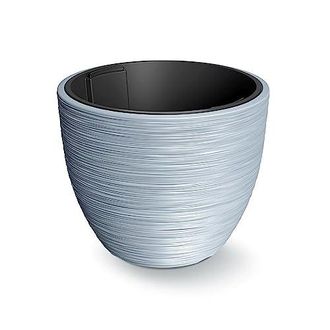Prosperplast Grauer Pflanzk&uuml;bel, mit Beh&auml;lter, Kollektion FURU, 34,9 x 34,9 x 29,5 cm, Fassungsverm&ouml;gen 23 L
