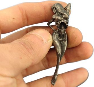 Generic Sexy Skelett weibliche Frauen-Figuren, Metall, exotische Sch&ouml;nheit, Skulptur, Miniaturen, K&ouml;rperkunst, Handwerk, Desktop-Auto-Dekoration, Schl&uuml;sselanh