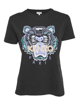 Kenzo t-shirt à broderies - Noir
