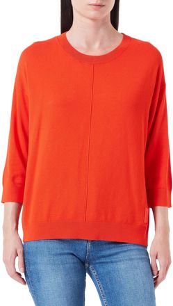 Comma Damen 2136122 Pullover, 2509 orange, 34