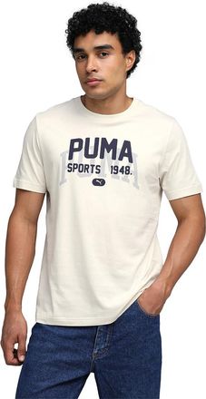 Puma Herren Graphic Varsity T-Shirt XL, Alpine Snow White