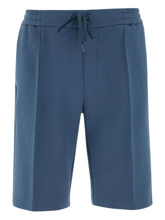 Boggi Milano drawstring patch pocket bermuda shorts - Blau