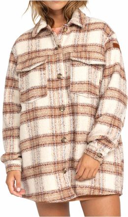 Roxy CHECK THE SWELL IIII ORANGE SHIRT F&Uuml;R FRAUEN