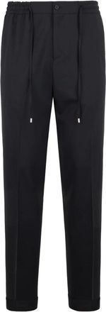Philipp Plein Homme, Pantalons, Noir, Taille: 3XL Wool Jogging Pantalons