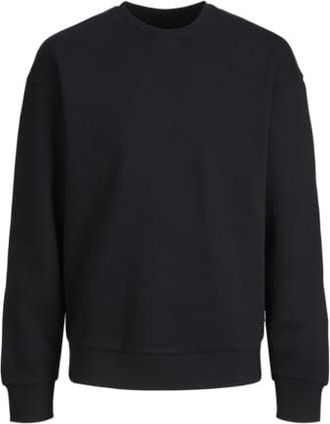 Jack & Jones Pull &agrave; Manches Longues col Rond de Base pour Homme sans Capuche - Pull Chaud JJESTAR, Couleurs:Noir, Taille Chandail:M