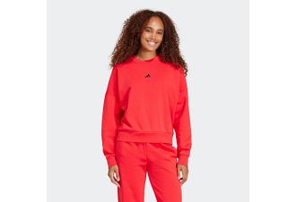 adidas Sweatshirt ESSENTIALS SMALL LOGO FEELCOMFY sportliches Sweatshirt, mit flauschiger Innenseite, normale L&auml;nge