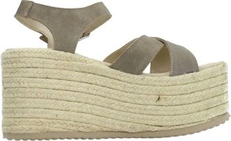 Yellow Femme, Chaussures, Beige, Taille: 41 EU Sandales à boucle et talons compensés