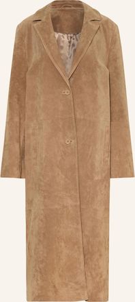 Mrs & Hugs Mrs & Hugs Ledermantel beige