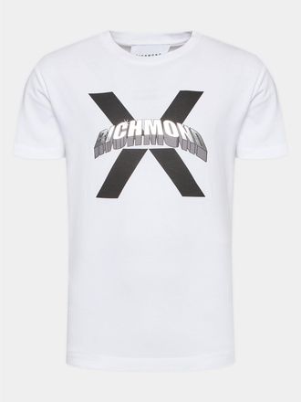 John Richmond T-Shirt UMA23007TS Wei&szlig; Regular Fit