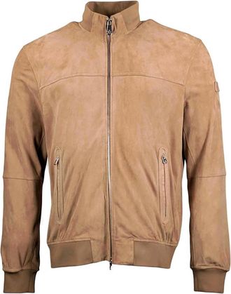 Peuterey Blouson En Cuir - Gris