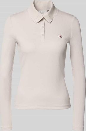 Calvin Klein Jeans Slim Fit Langarmshirt aus Baumwoll-Mix