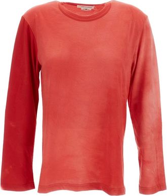 Comme Des Gar&ccedil;ons Femme, Tops, Rouge, Taille: 40 FR T-shirt &agrave; Manches Longues et Col Rond