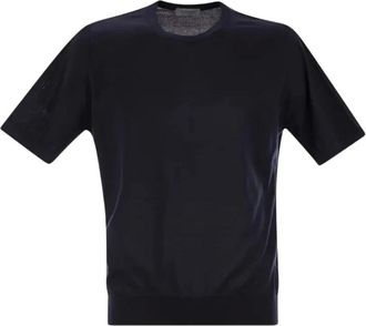 John Smedley Homme, Tops, Bleu, Taille: S Tshirt