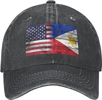 Generic Sun Protection Casquettes Drapeau Am&eacute;ricain des Philippines Classique Pare-Soleil Casquette Casual Sunhat pour Homme Soir&eacute;es Entra&icirc;nements