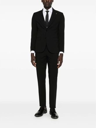 Manuel Ritz Homme, Costumes, Noir, Taille: L Single Breasted Suits