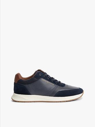 Tommy Hilfiger Baskets multitextures en daim