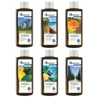 Spitzner Wellness Saunaaufguss 6er Vorteilspack 6 Sorten Saunaset Aufgussset