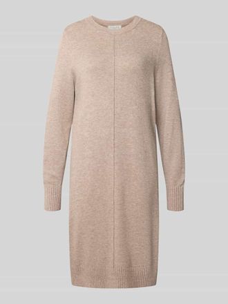 Christian Berg Knielanges Strickkleid mit Rundhalsausschnitt