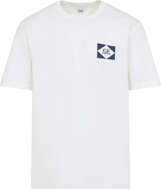 C.P. Company C.p. Company, Homme, Tops, Blanc, Taille: S 20Cmts267A T-Shirt