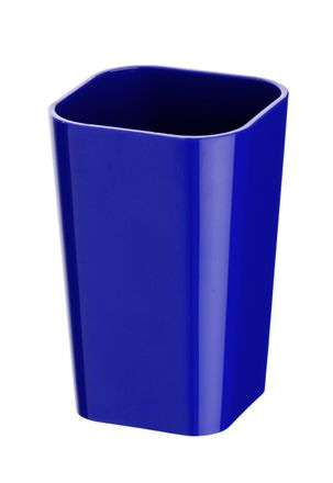 WENKO 20317100 Zahnputzbecher Candy - Kunststoff, 7.3 x 11 x 7.3 cm, blau