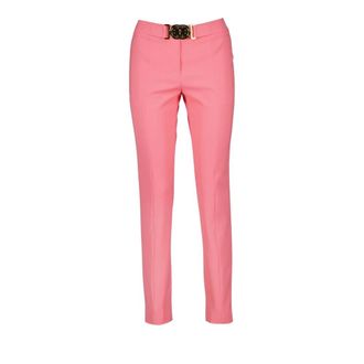 Moschino Femme, Pantalons, Rose, Taille: 34 FR Pantalon Droit avec Boucle Smiley