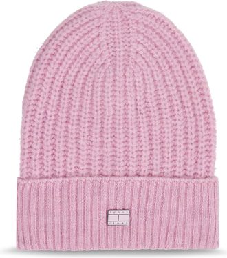 Tommy Jeans Mütze Tommy Jeans Tjw Cosy Knit Beanie AW0AW15462 Rosa