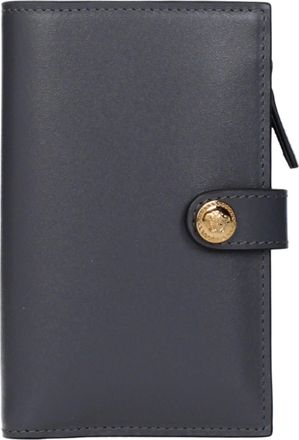 Versace Femmes Portefeuille Cuir Gris