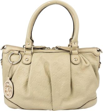 Gucci Crossbody Bags - Gucci Leather GG Monogram Sukey Handbag - Gr. unisize - in Gr&uuml;n - f&uuml;r Damen